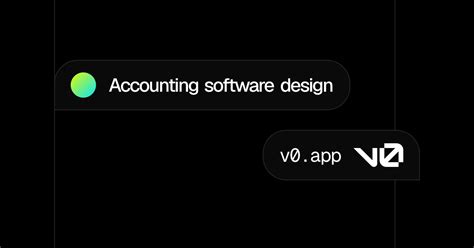 Accounting Software Design V0 By Vercel