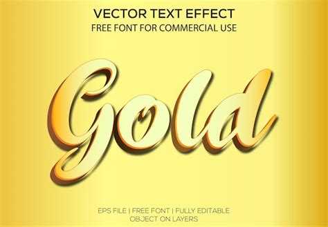 Premium Vector Luxury Gold 3d Vector Editable Text Effect