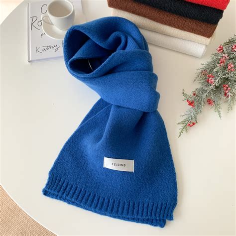 블루씨티 울 비비드 니트 짜임 쁘띠 겨울 목도리 8color