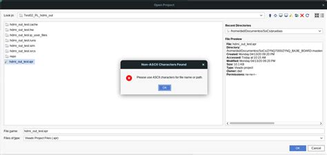 No Hdmi Project In Non Linux Folders Can Open With Vivado · Issue 1