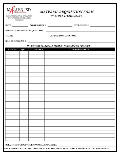Free Printable Requisition Form Templates [pdf Excel] Recruitment