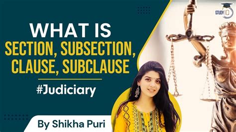 Section Subsection Clause Subclause Clear Your Basics Judiciary Youtube