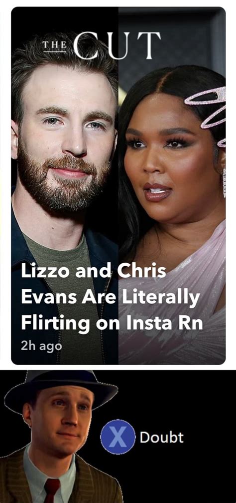 Lizzo And Chris Evans Are Literally Flirting On Insta Rn Ago Doubt