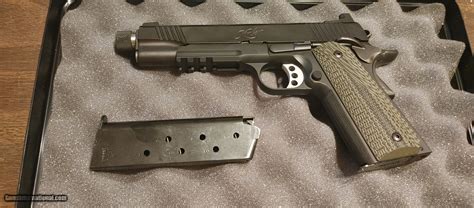 Kimber Custom Tlerl Ii 1911 45 Acp Threaded Barrel W Rail Night Sights