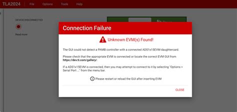 Ads1115evm Pdk Gui Error Fixes Data Converters Forum Data Converters Ti E2e Support Forums