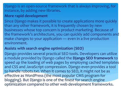 Advantages Of Using Django Framework To Build Scalable Pdf