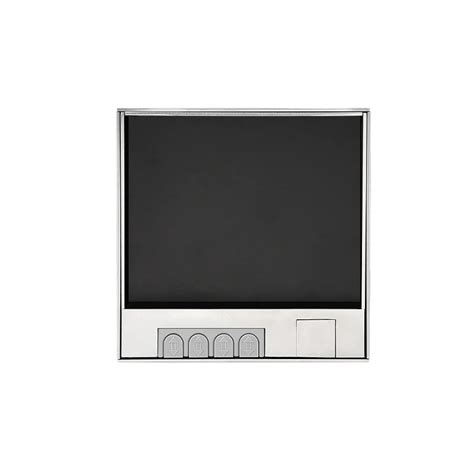 ZDR B Hidden Black Recessed Floor Socket Stainless Steel