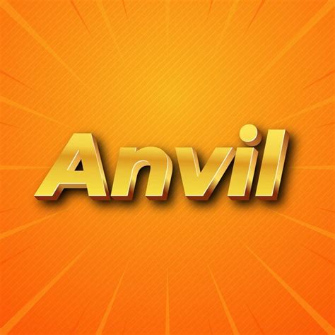 Premium Photo Anvil Text Effect Gold  Attractive Background Card Photo Confetti