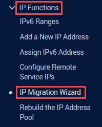 How To Use IP Migration Wizard WHUK