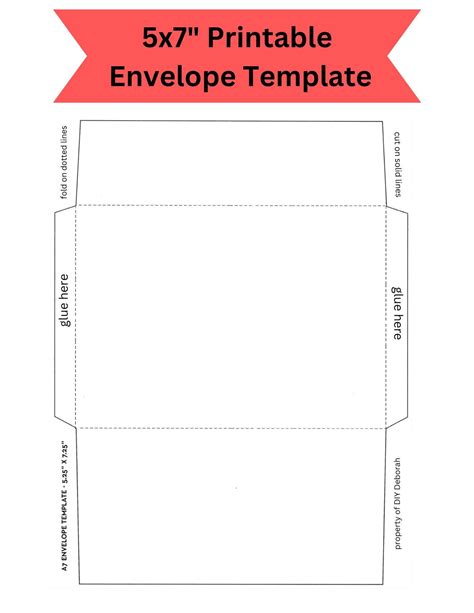 Free Envelope Template Printable Pdf Easy Download Printables For Everyone