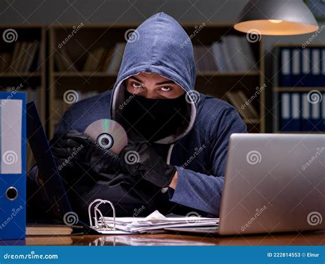 Hacker Stealing Personal Data From Home Computer Stock Image Image Of Hood Internet 222814553