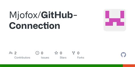 Github Mjofoxgithub Connection