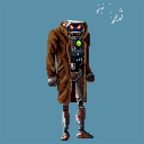 Robot Idle And Walk Cycle Animations Rpixelart