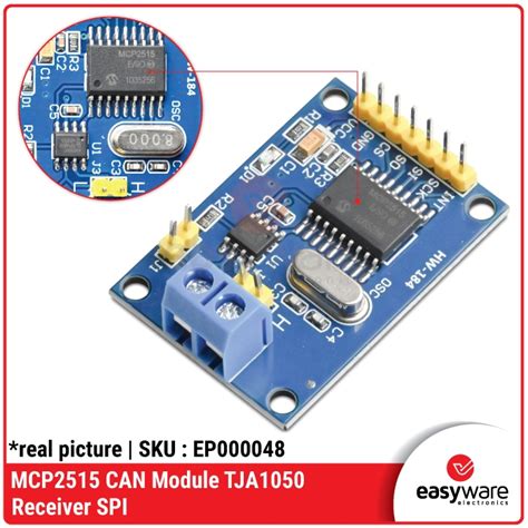 Jual Mcp2515 Can Module Tja1050 Receiver Spi 51 Single Chip Mcp2515