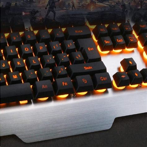 Xylxj Keyboard Rainbow Backlit Wired Gaming Keyboard Mouse India Ubuy