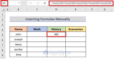 How To Calculate Data Across Worksheets With Formulas In Excel 4 Methods
