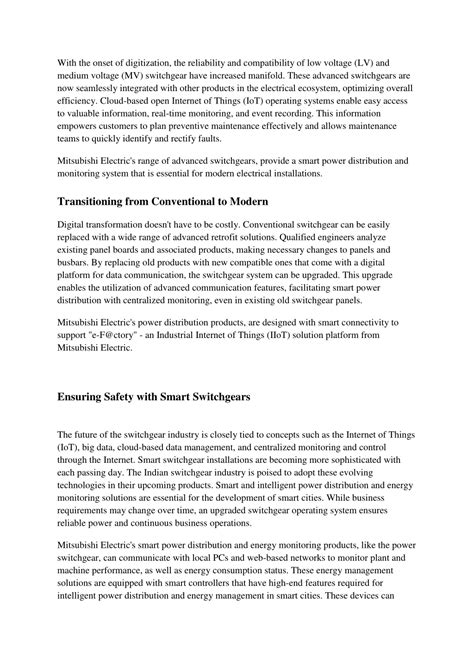 PPT - How Switchgears Enhance Electrical Safety and Reliability ...