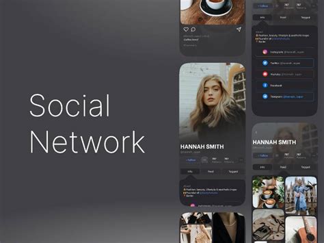 Figma Social Network App Template Ui4free