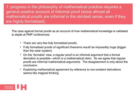 The Logic Of Informal Proofs Ppt