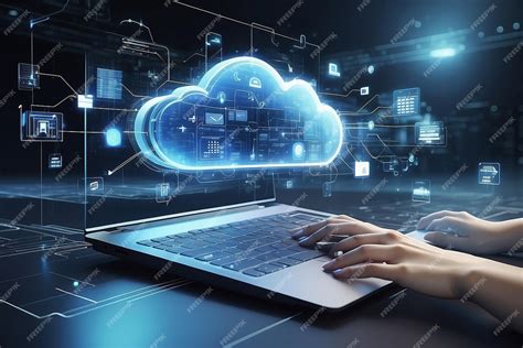 Cloud Computing Technology Business Network Concept Premium Ai Generated Image