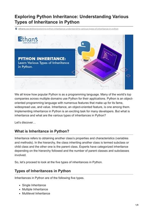 Ppt Exploring Python Inheritance Understanding Various Types Of Inheritance In Python