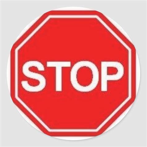 Personalized Stop Sign Sticker Decorative Stamps And Stickers Small 1½