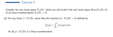 Solved Consider The Real Vector Space Pn R ∗ Which You Will