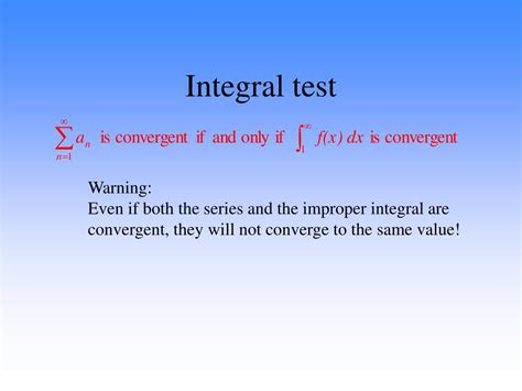 PPT Integral Test PowerPoint Presentation Free Download ID