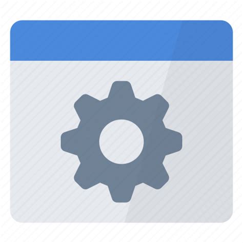Gear Window Configuration Options Preferences Settings Icon