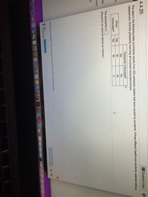 Solved The Data In The Following Table Summarize Results