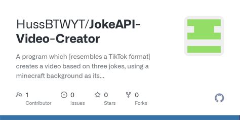Jokeapi Video Creator A Beginner Github Project With Python That