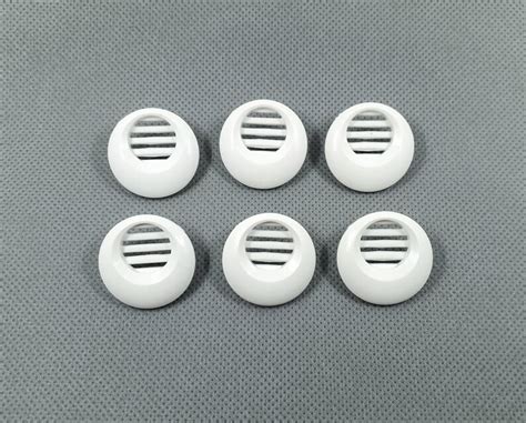 Set Of 6 Vintage Big White Buttons 1970s France Vintage White Embossed