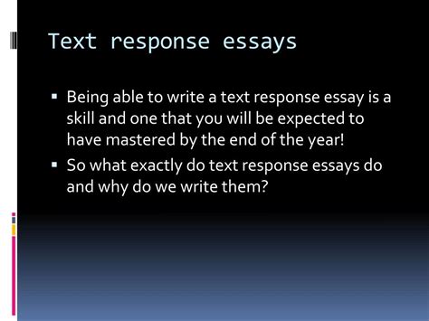 PPT Introduction To Extended Text Response Structure Planning PowerPoint Presentation ID