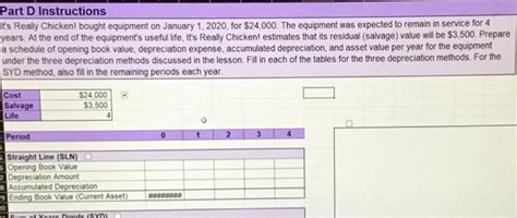 solved excel questionusing straight line sln how do i sove
