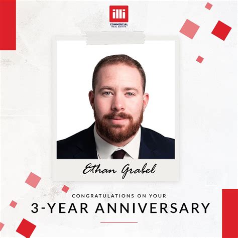 Congratulations To Our Agent Ethan Grabel On His 3 Year Anniversary Illi Commercial Real Estate