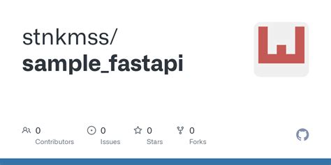 Github Stnkmss Sample Fastapi