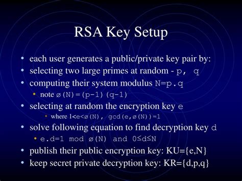 ppt public key cryptography and the rsa algorithm powerpoint