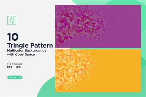 Vibrant Triangular Pattern Background Multi Colors 4524750