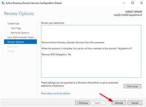 how to demote remove a domain controller — lazyadmin