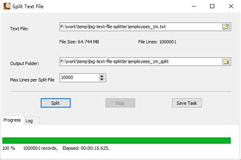 Split Big Text File To Smaller Files Bigtextfilesplitter
