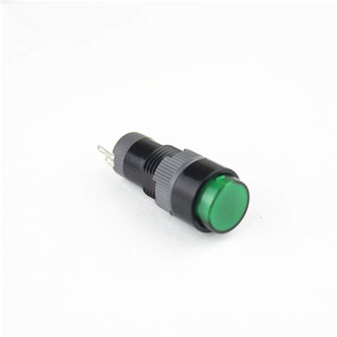 8mm Illuminated IP65 Waterproof Push Button Momentary Green Button Push Button Switch Push