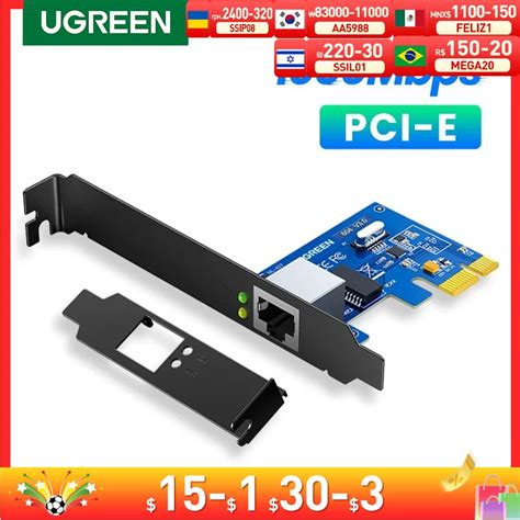 Ugreen Pcie Ethernet Adapter 1000mbps 5gbps Pcie Expansion Card Rj45 Lan For Desktop Pc
