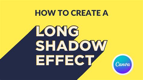 How To Create A Long Shadow Text Effect In Canva Template Fonts