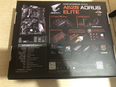 Материнская плата GIGABYTE A520 AORUS ELITE (AM4, ATX) — купить по ...