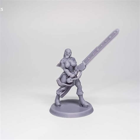 3d Printable Divine Order Deathmaiden Pose 8 Pinups By Psminiatures