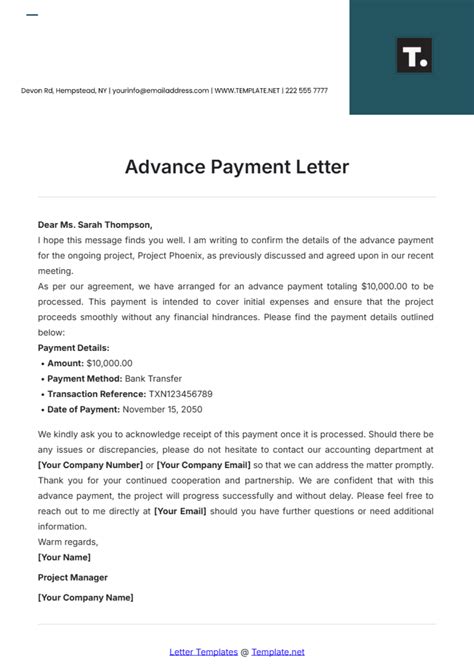 Payment Request Letter Format In Word Doc