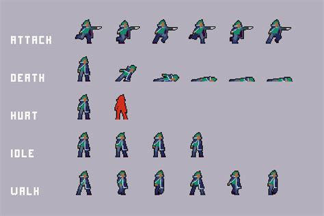 Snow City Enemies Pixel Art By Free Game Assets Gui Sprite Tilesets