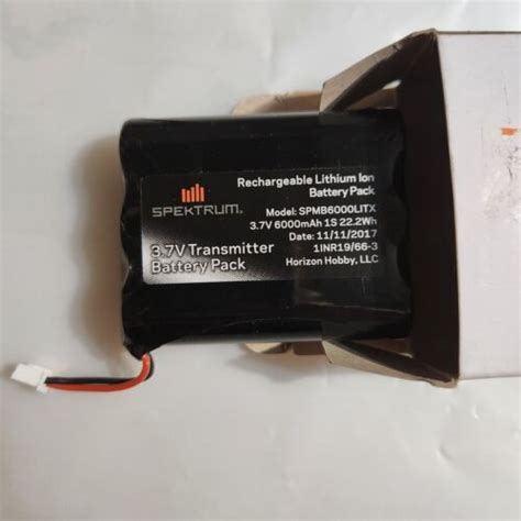Spektrum 3 7v 6000mah 1s Transmitter Battery Ix12 Nx6 Nx8 Tx Plug Xh 1s 4593497631