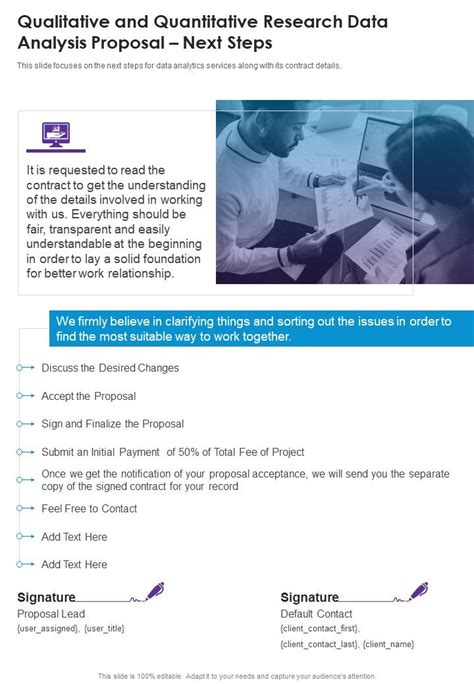 qualitative and quantitative research data analysis proposal next steps
