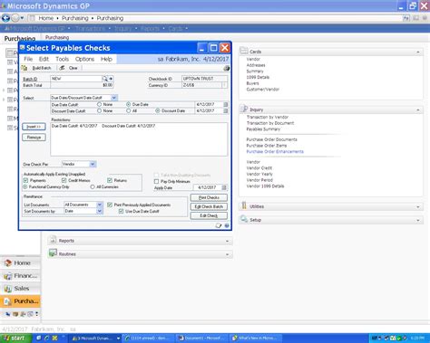 Ms Dynamics Gp 2010 New Features In Payables Dynamics Gp Support